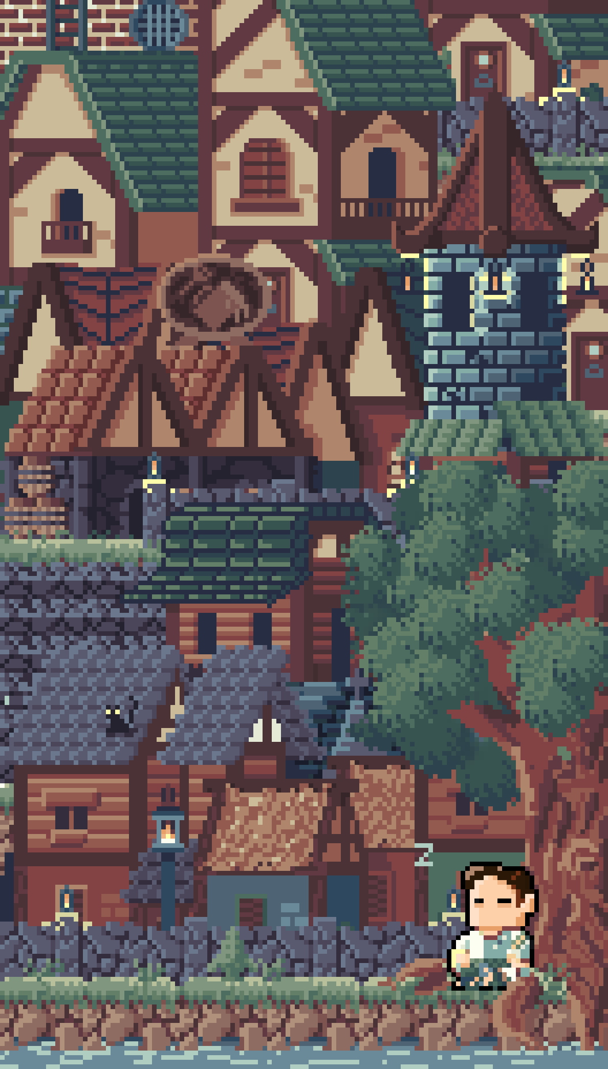 Pixilart - Medieval city by Kliver