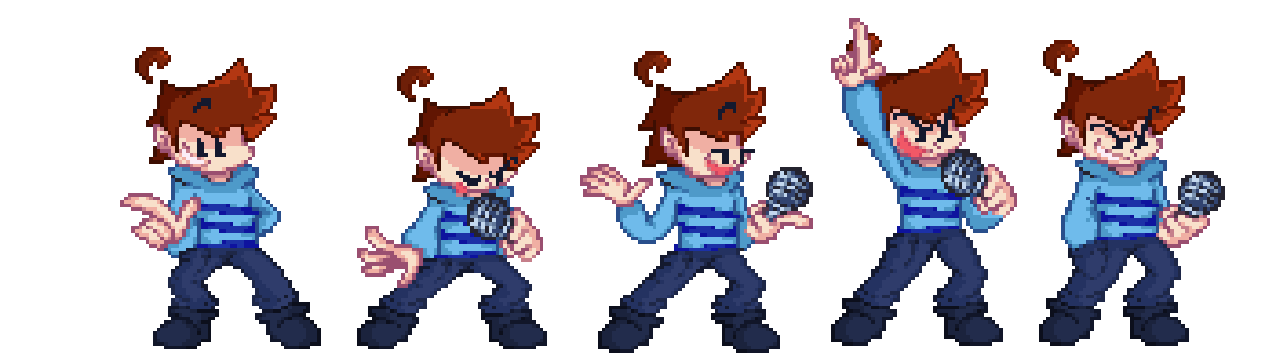Pixilart - Official VS Blu, Blu sprites! by BlueboxDude
