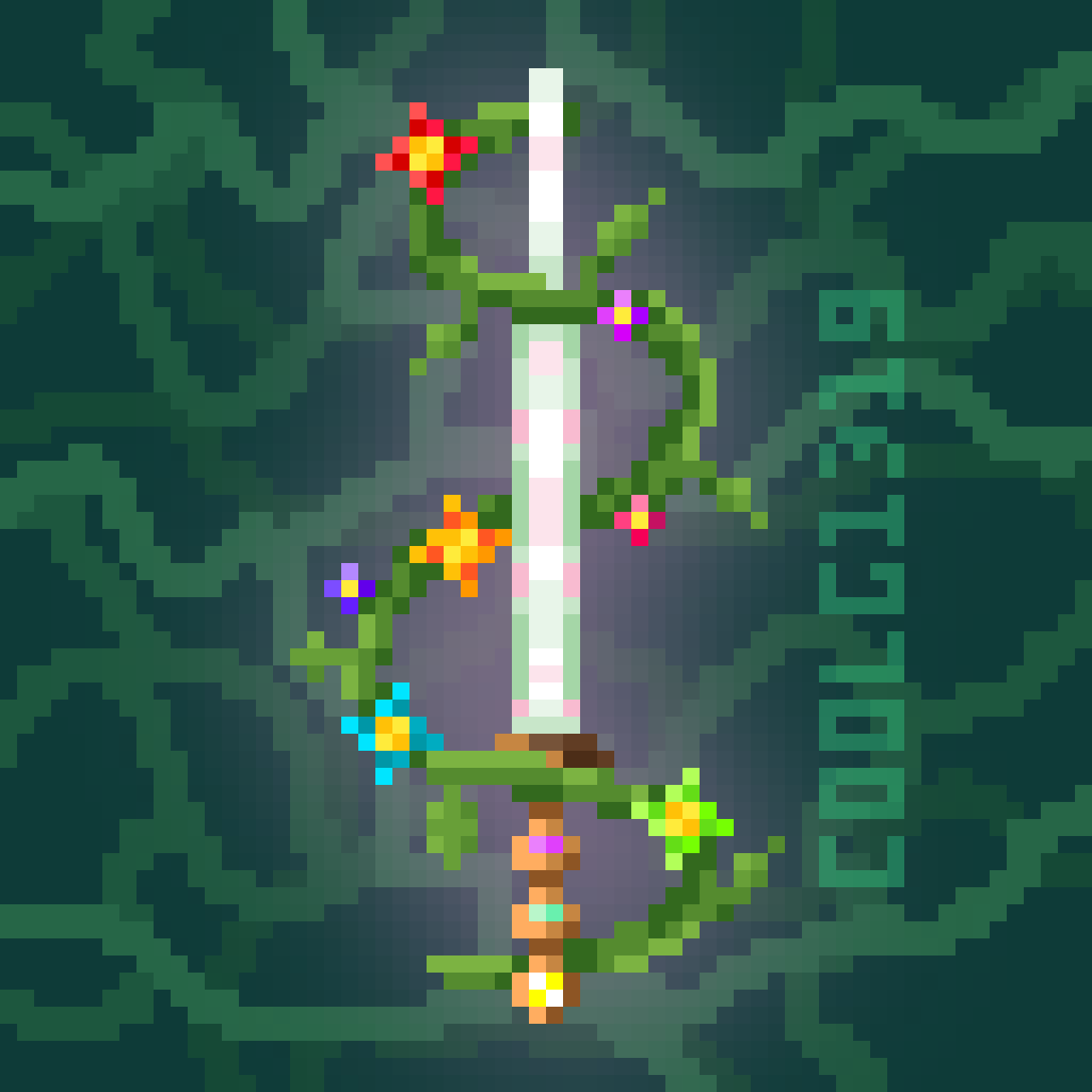 Pixilart - Swordtember Day 2 - Floral by CoolG1319