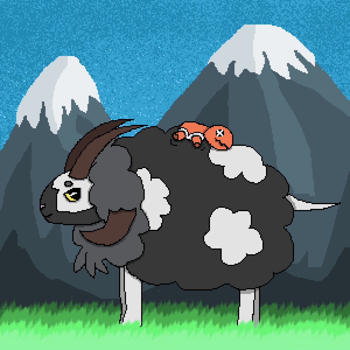 Pixilart - Dubwool and Trapinch by xDerpyPeanut5x
