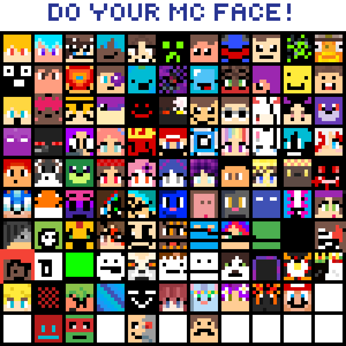 Pixilart - Make your MC face by max-123