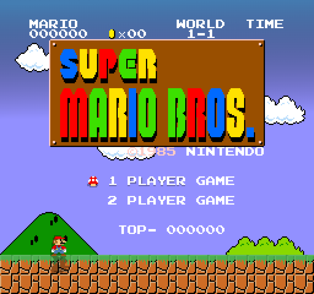 Pixilart - SMB title collab by nintendodudemun