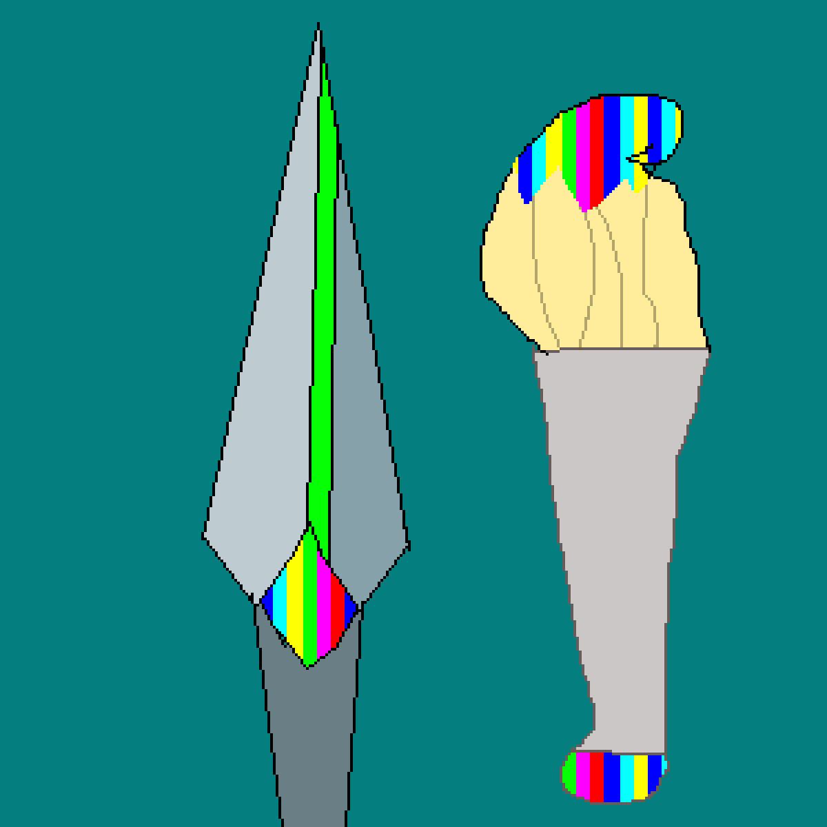 Pixilart - Grey's weapon test redesign by Cosmogos