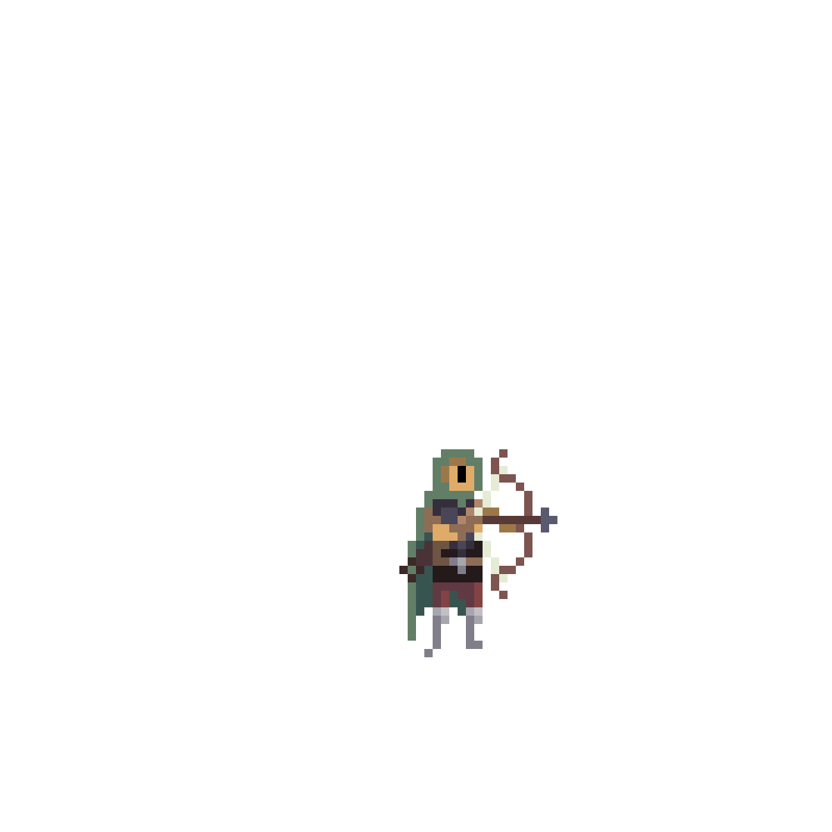 Pixilart - Archer sprite by 8-bit-cat