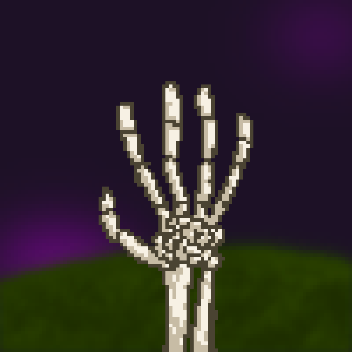 Pixilart - Skeleton Hand by Agamemaker207