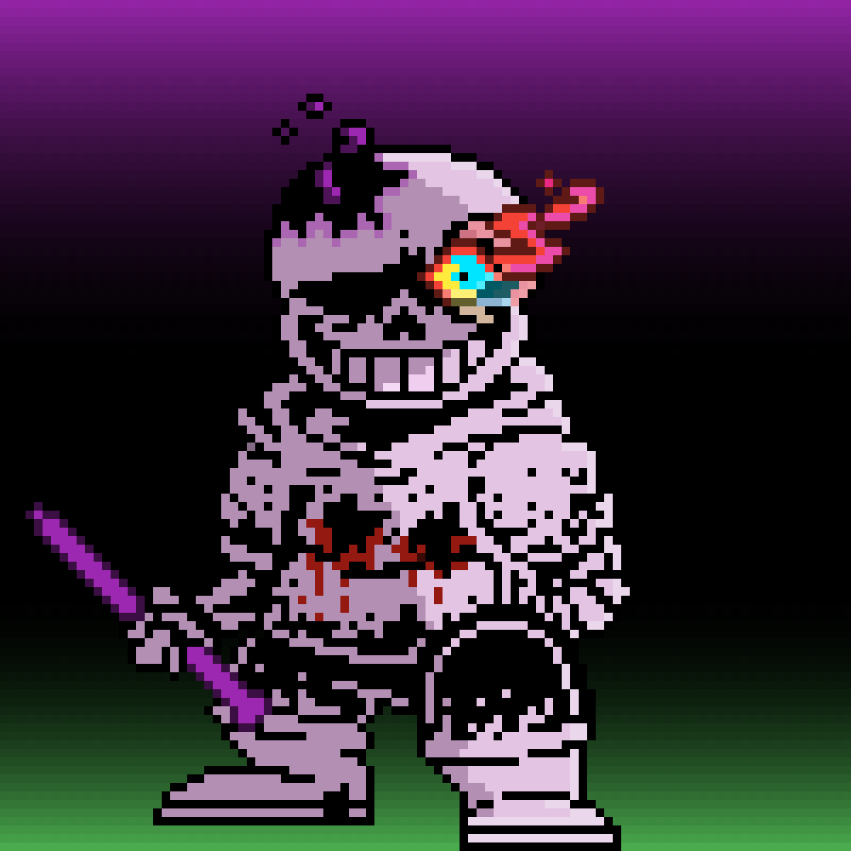 Pixilart - Dusttrust phase ??? by SansTh3Skeleton