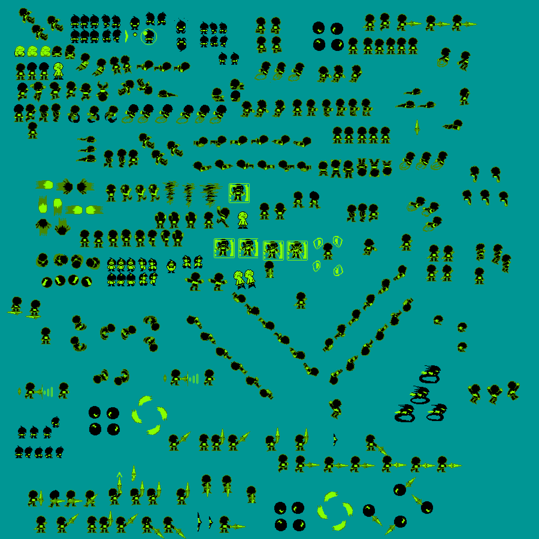 Pixilart - All Basic Grey Sprites (in dark levels) by Cosmogos