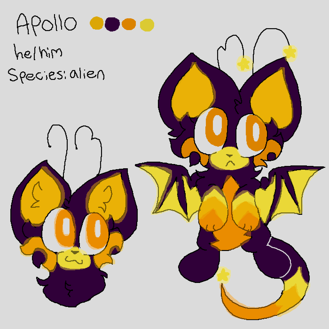 Pixilart - Apollo true form ref by TwistedRaven