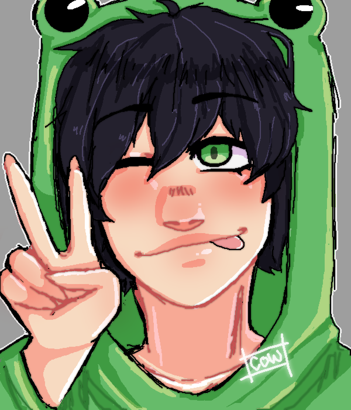 Pixilart - frogboy by Sleep-Deprived