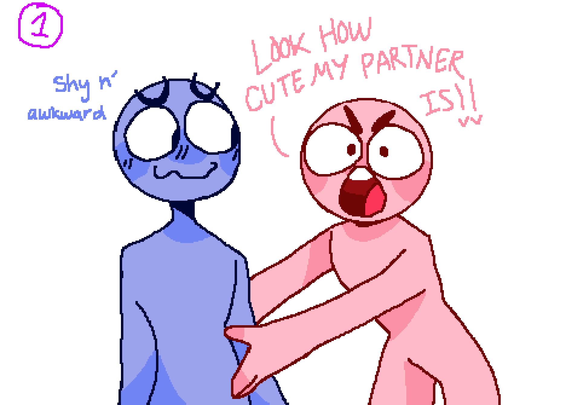 Pixilart - Couple BFF Bases by DDvWvyW4ClGbRaz