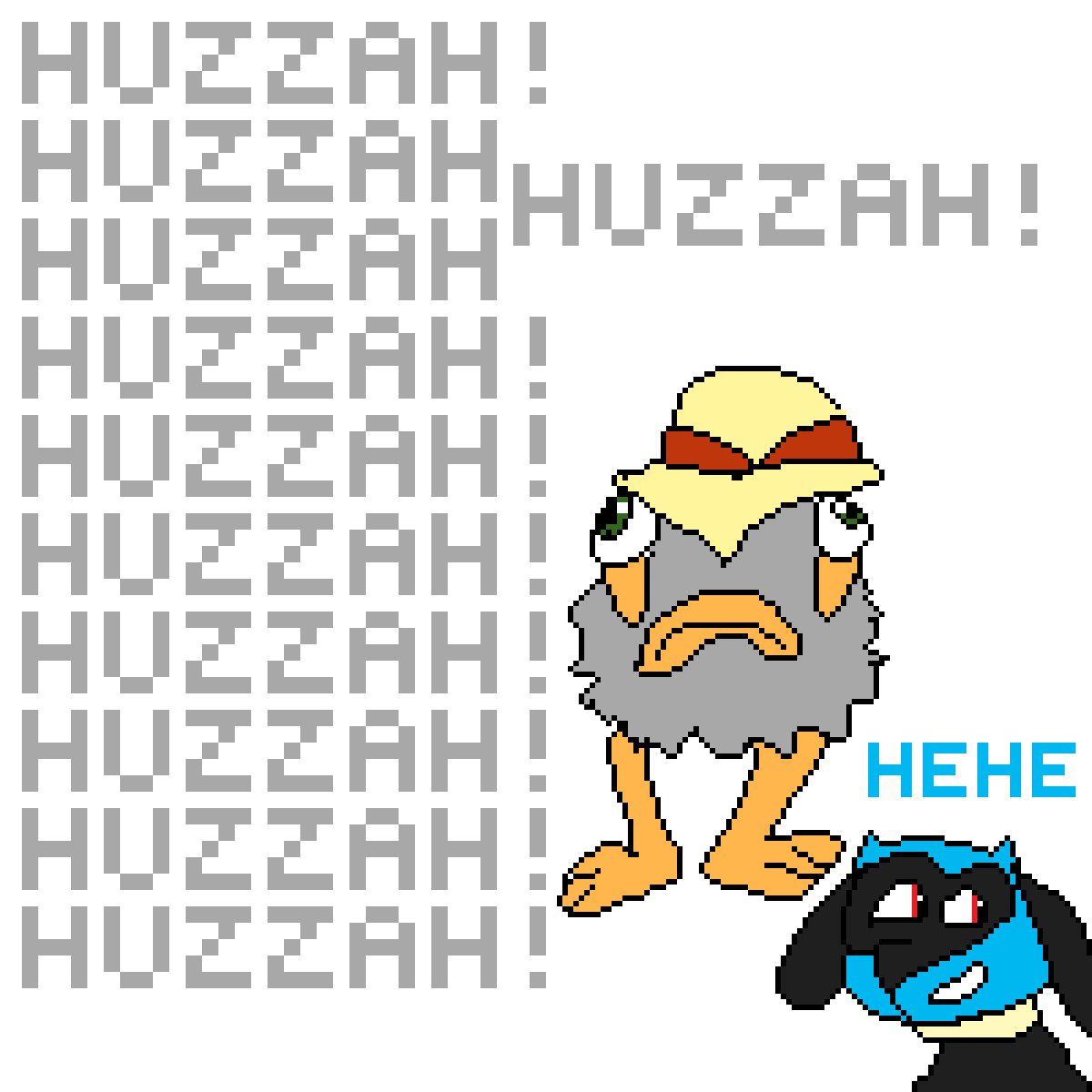 Pixilart - HUZZAH! by pokeriolu48
