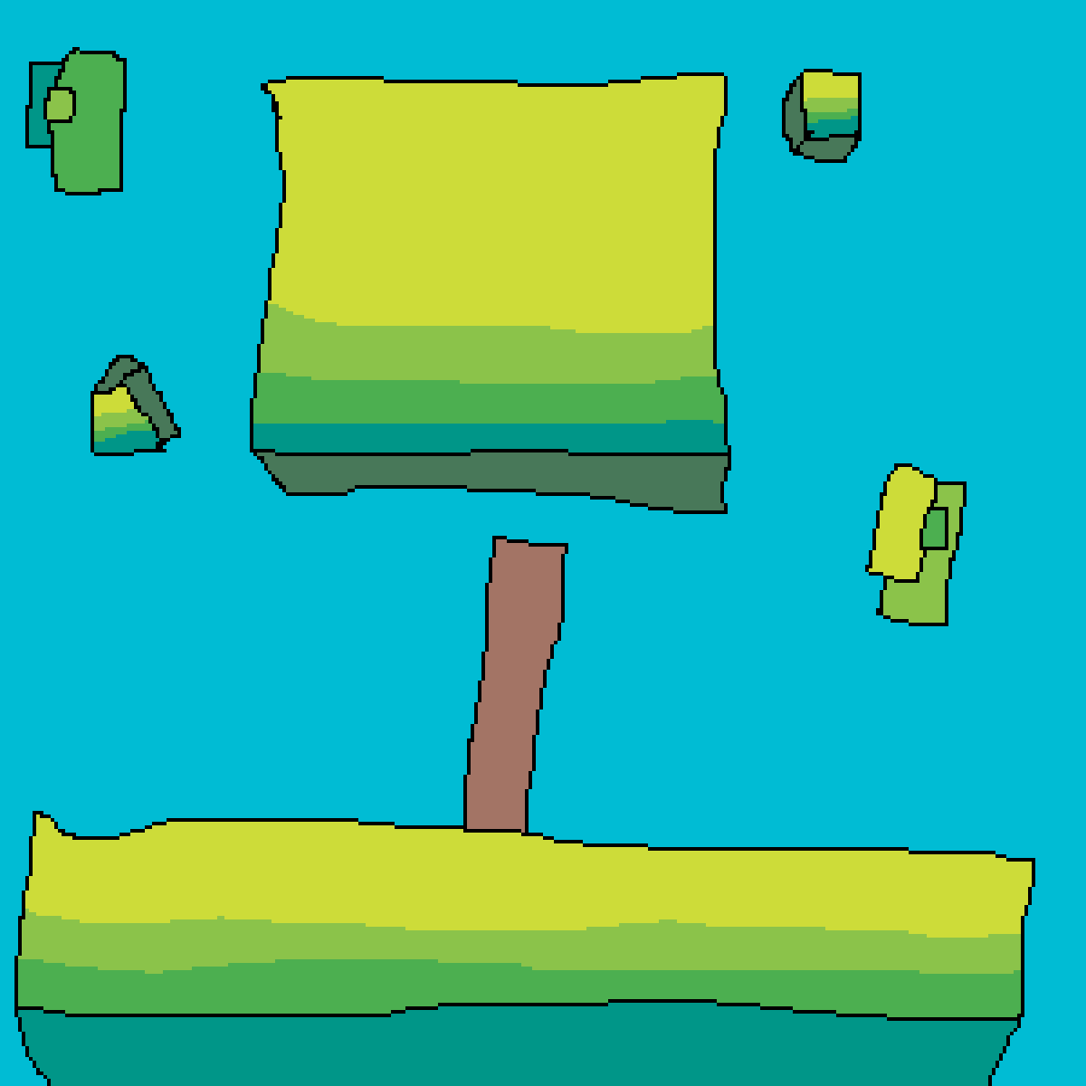 Pixilart Cube Tree By Tom502
