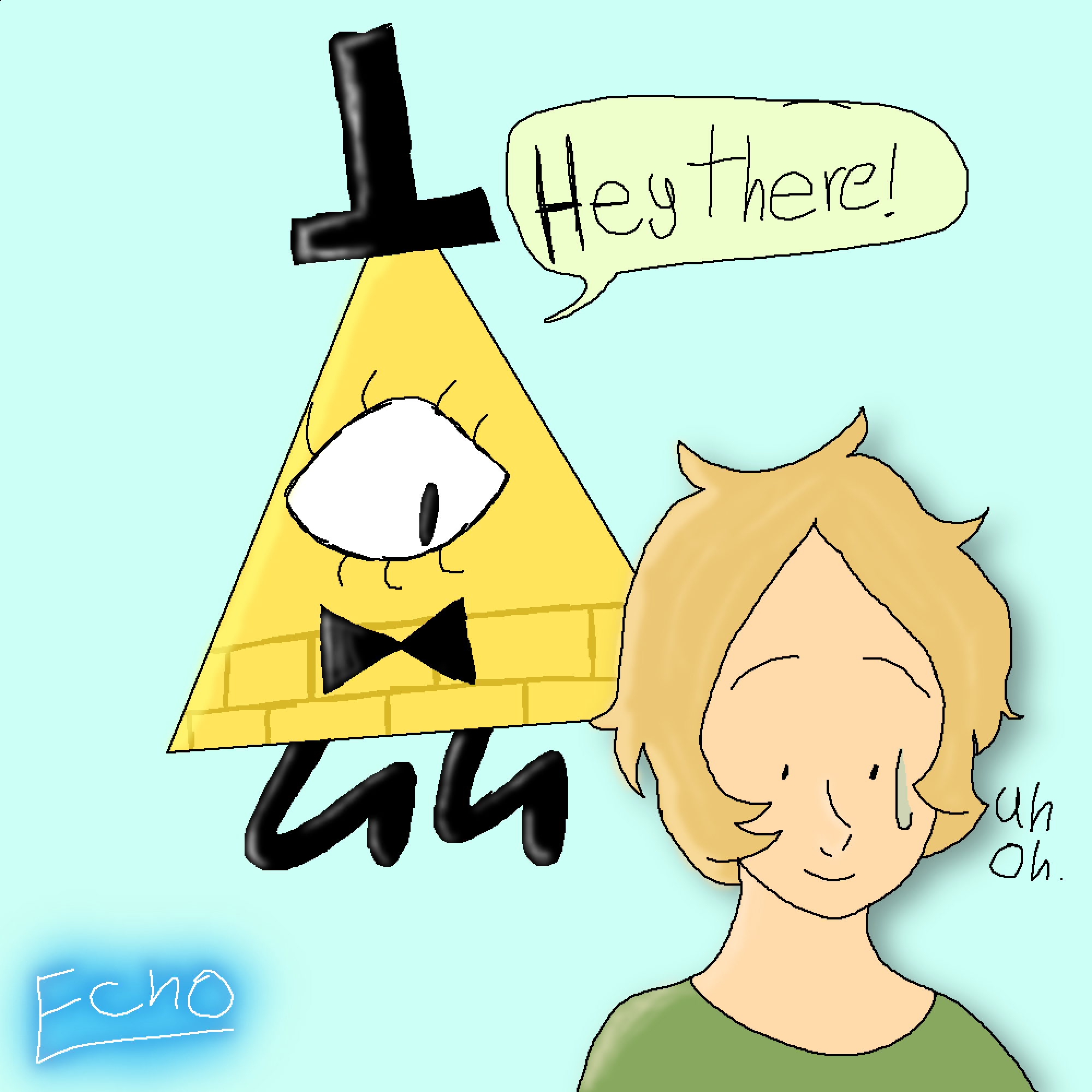 Pixilart - Bill!! And me!! by KrisisAverted