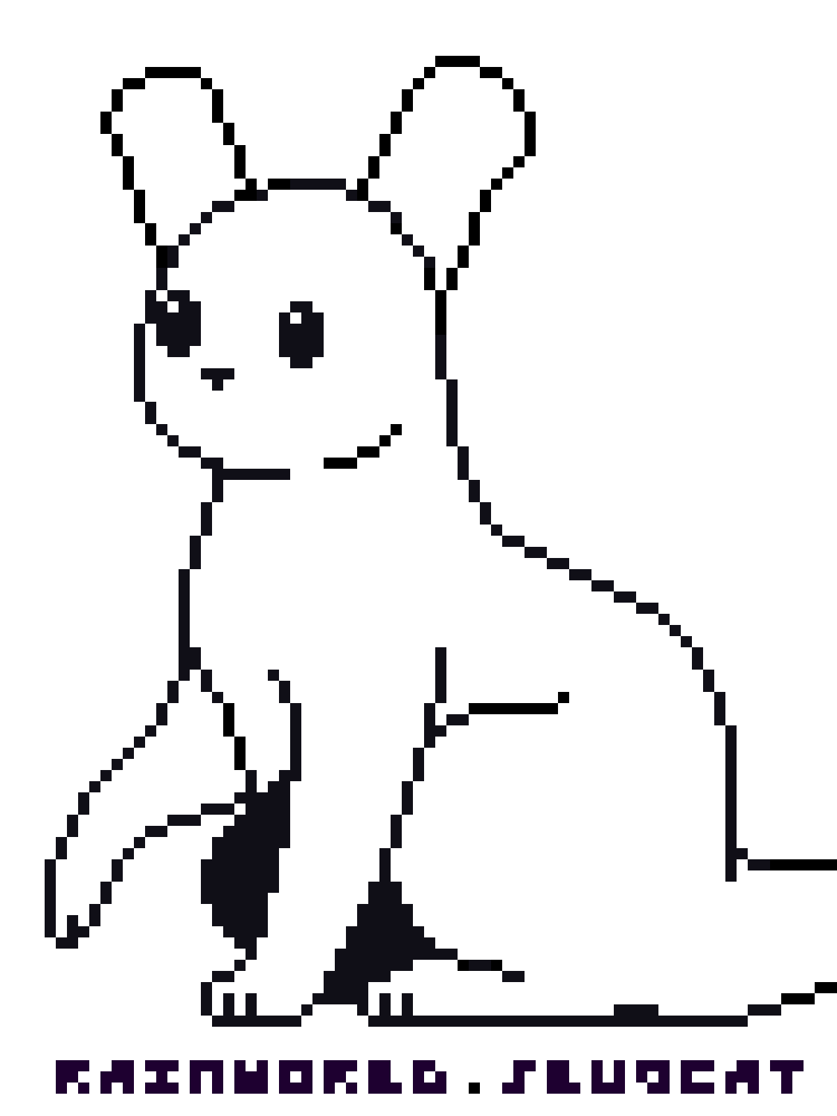 Pixilart - Slugcat Base by gojiwook101