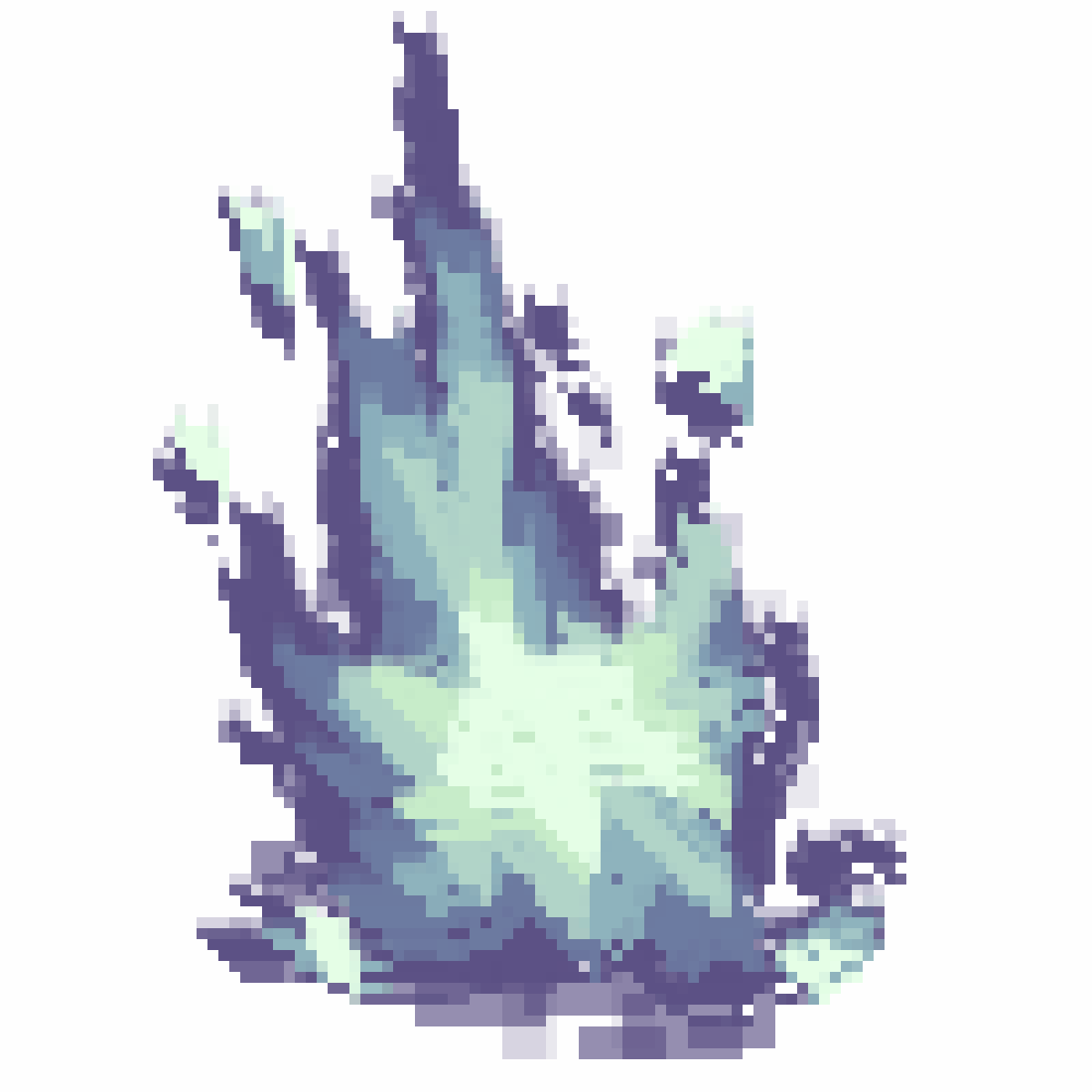 Pixilart - blue fire anim by tomat0lover
