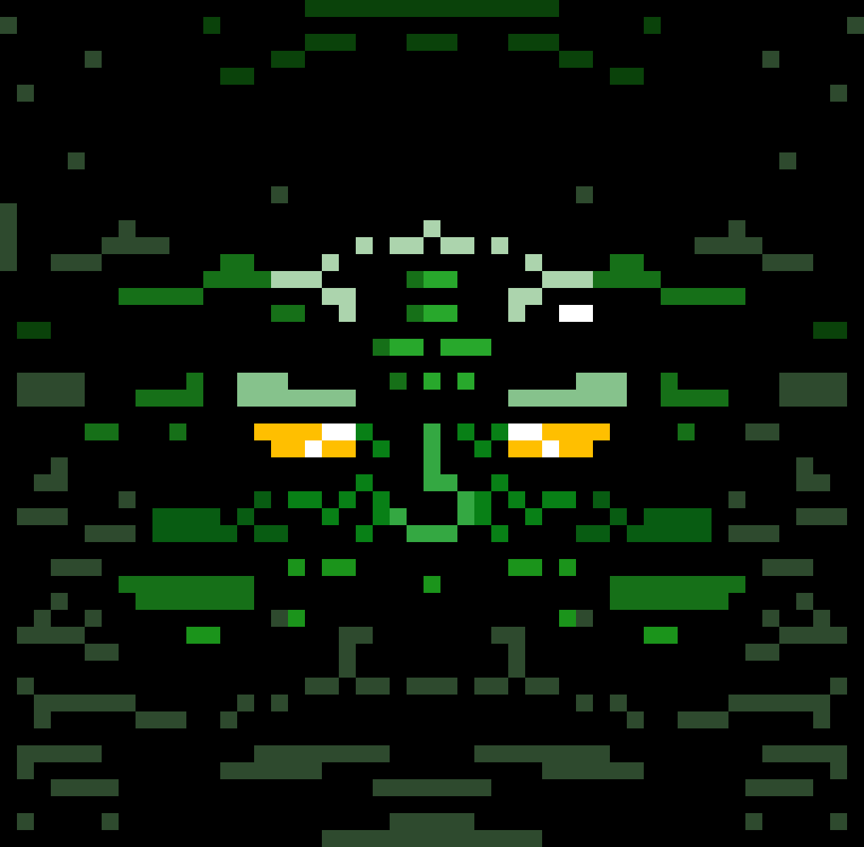 Pixilart - Alien Marsh Face by Froggle