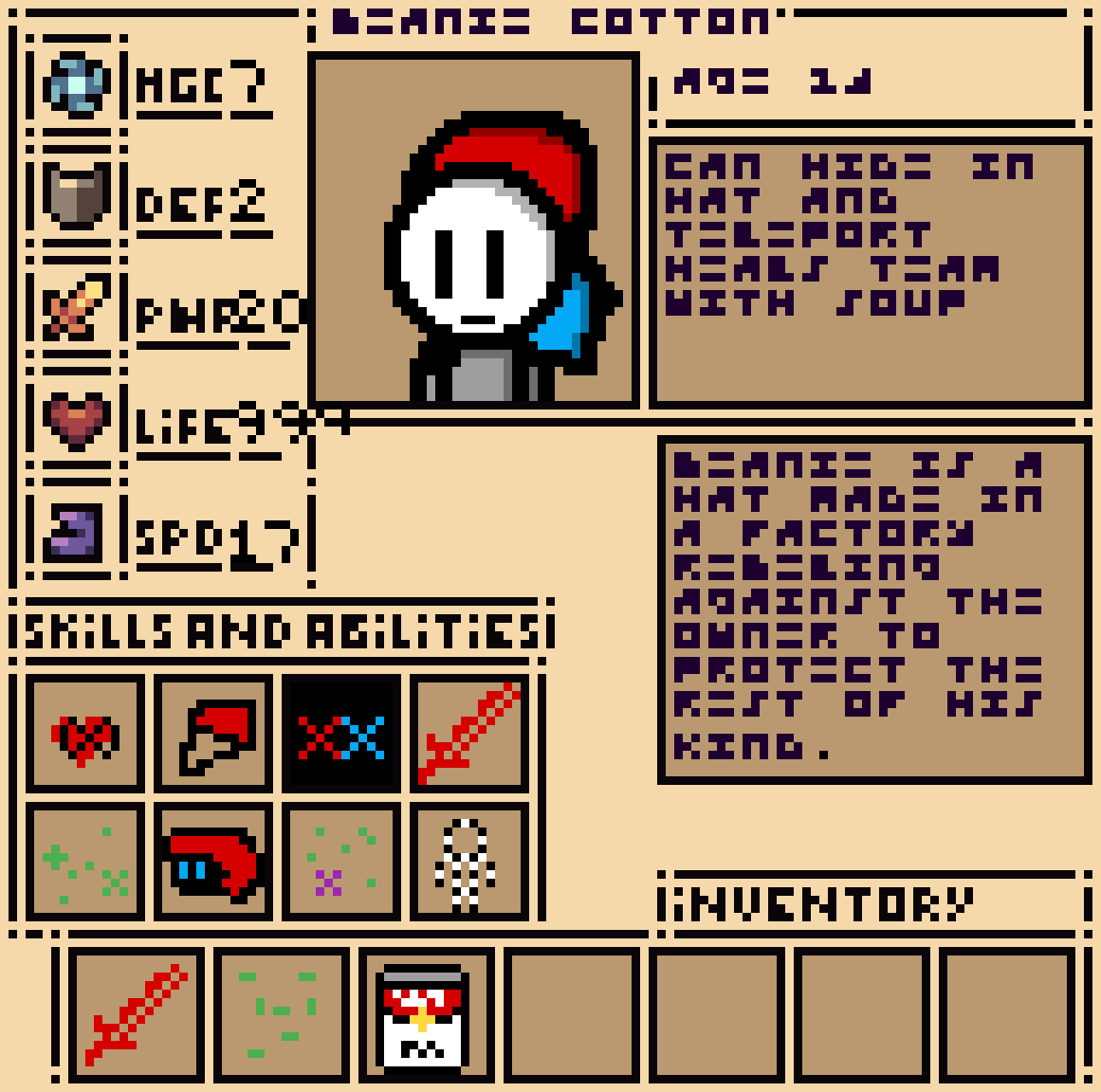 Pixilart - beanie character sheet by Beaniewastaken