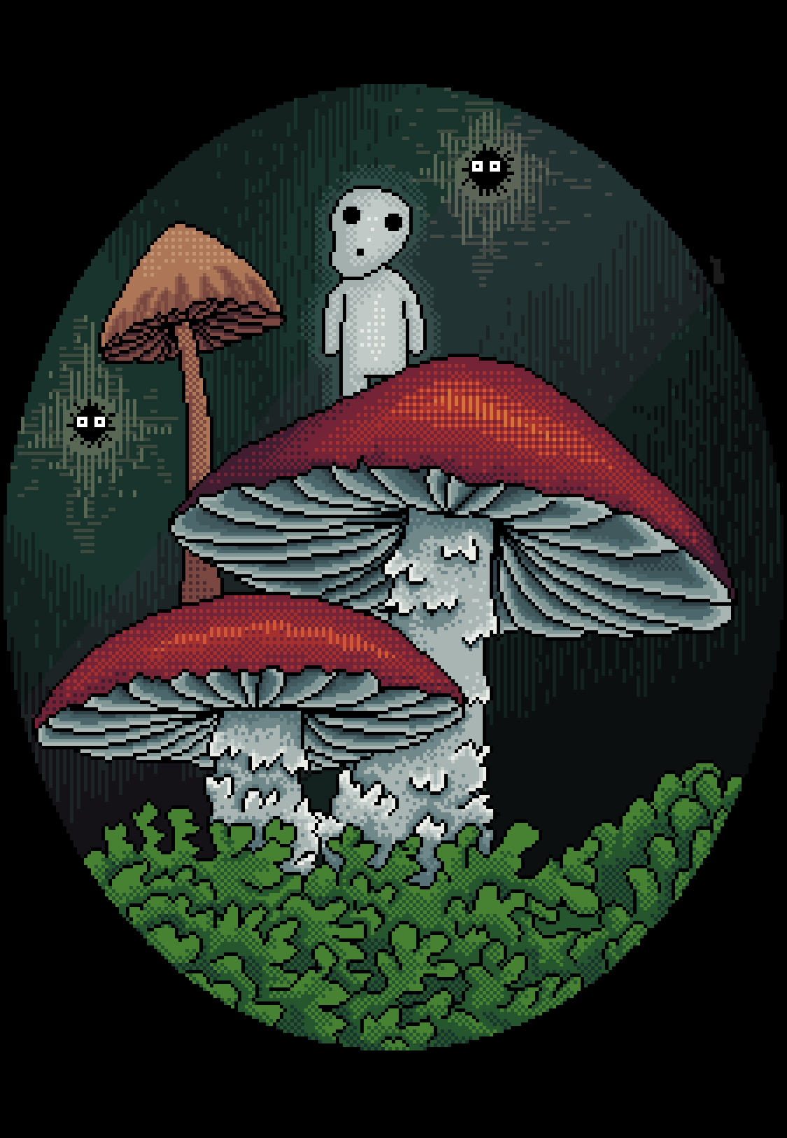 Pixilart - Curious Kodama by HH-hmm-the