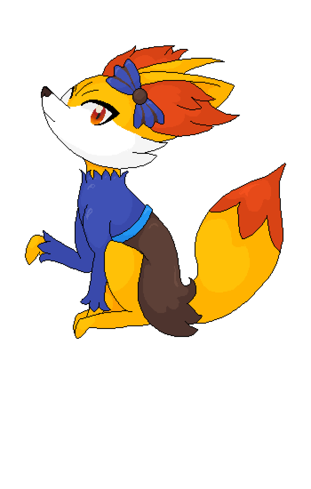 Pixilart - Fennekin by WolfsbaneTea