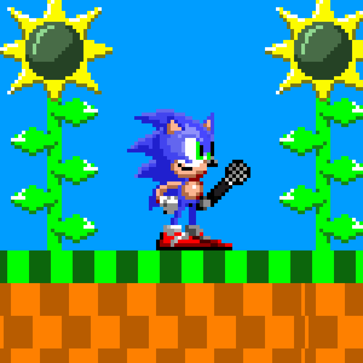 Pixilart - FNF Sonic Idle Animation by SonicT-Hedgehog