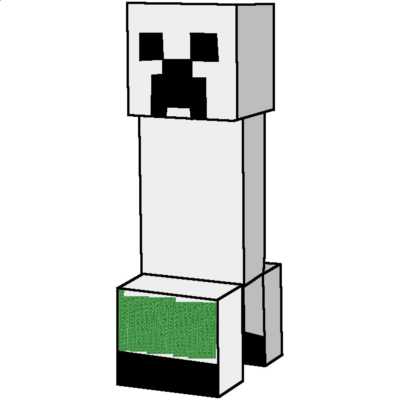 Pixilart - Minecraft Creeper Base by Willy77725