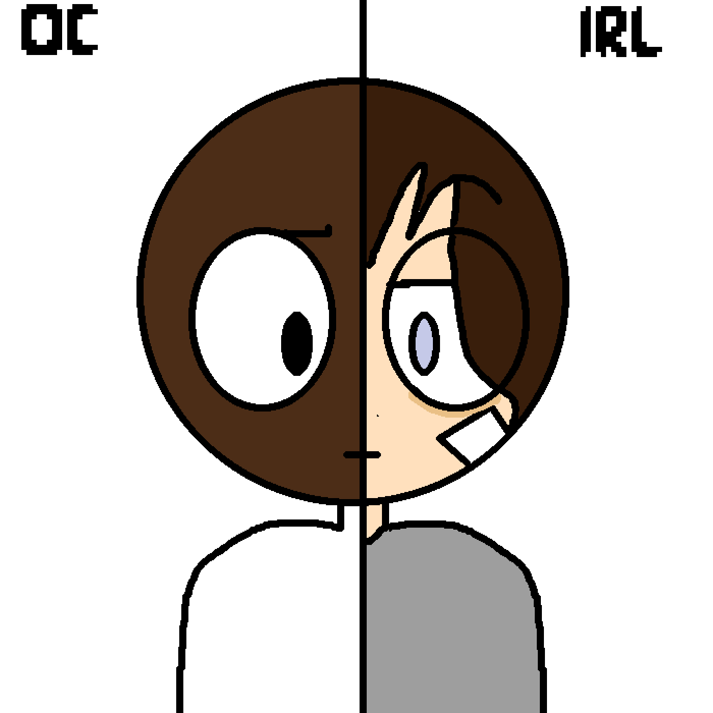 Pixilart - Oc vs you irl by jessie-mv