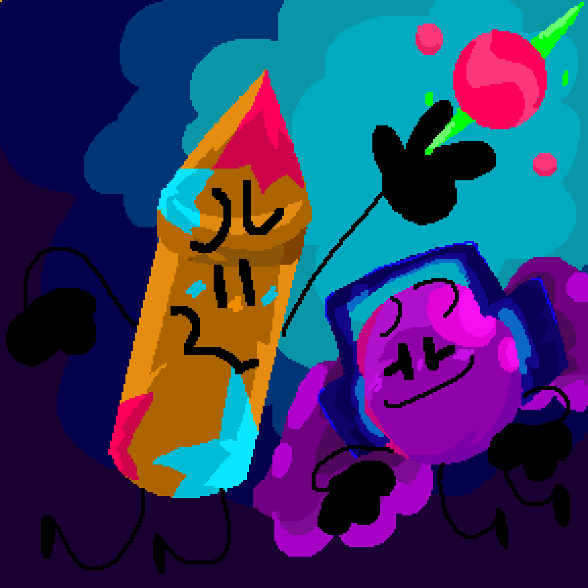 Pixilart - Crayon And Blobby by ATV19