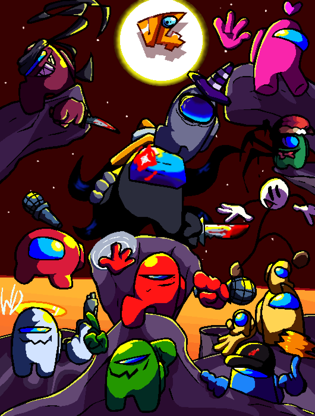 Pixilart - Vs Imposter v4 by EnderBunni