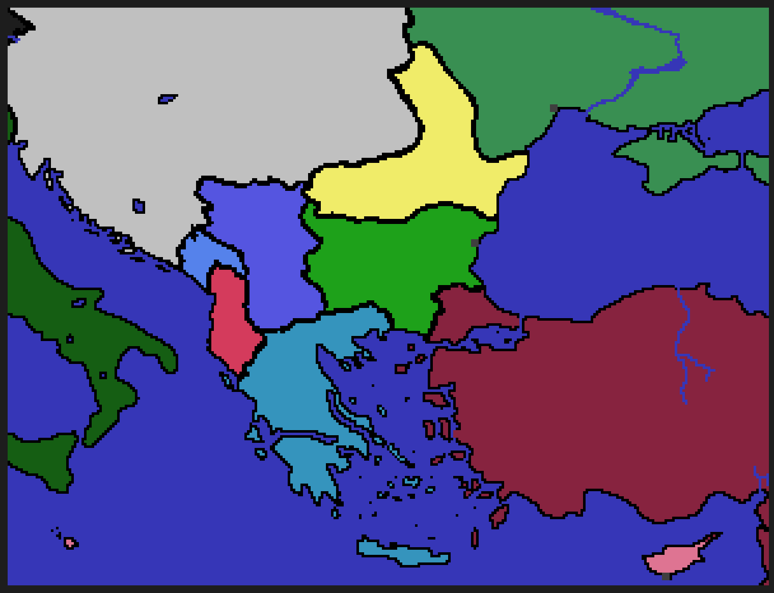 Pixilart - Balkans Pre WW1 (Colored) by Pyrobyte