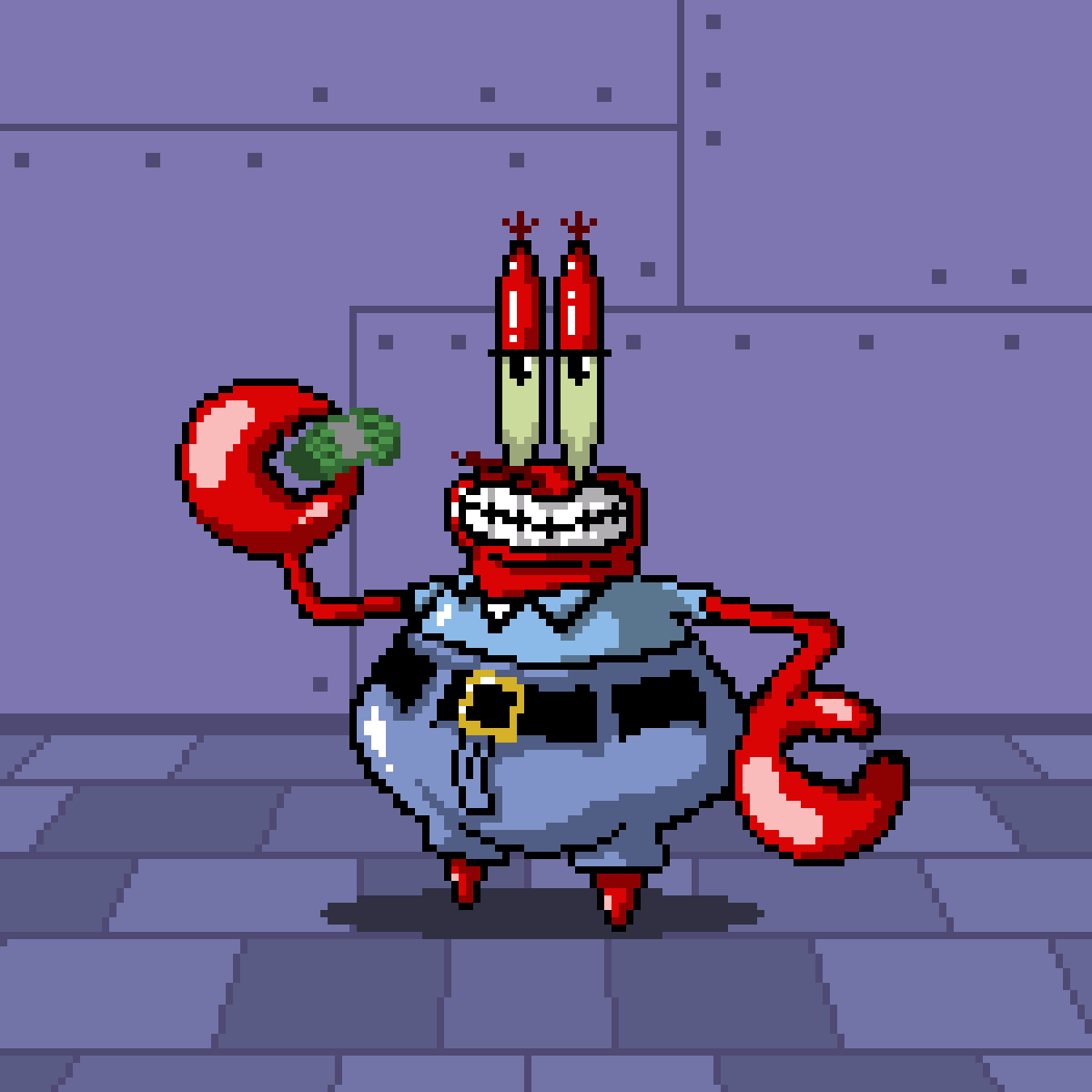 Pixilart - mr krab by pudgeeart