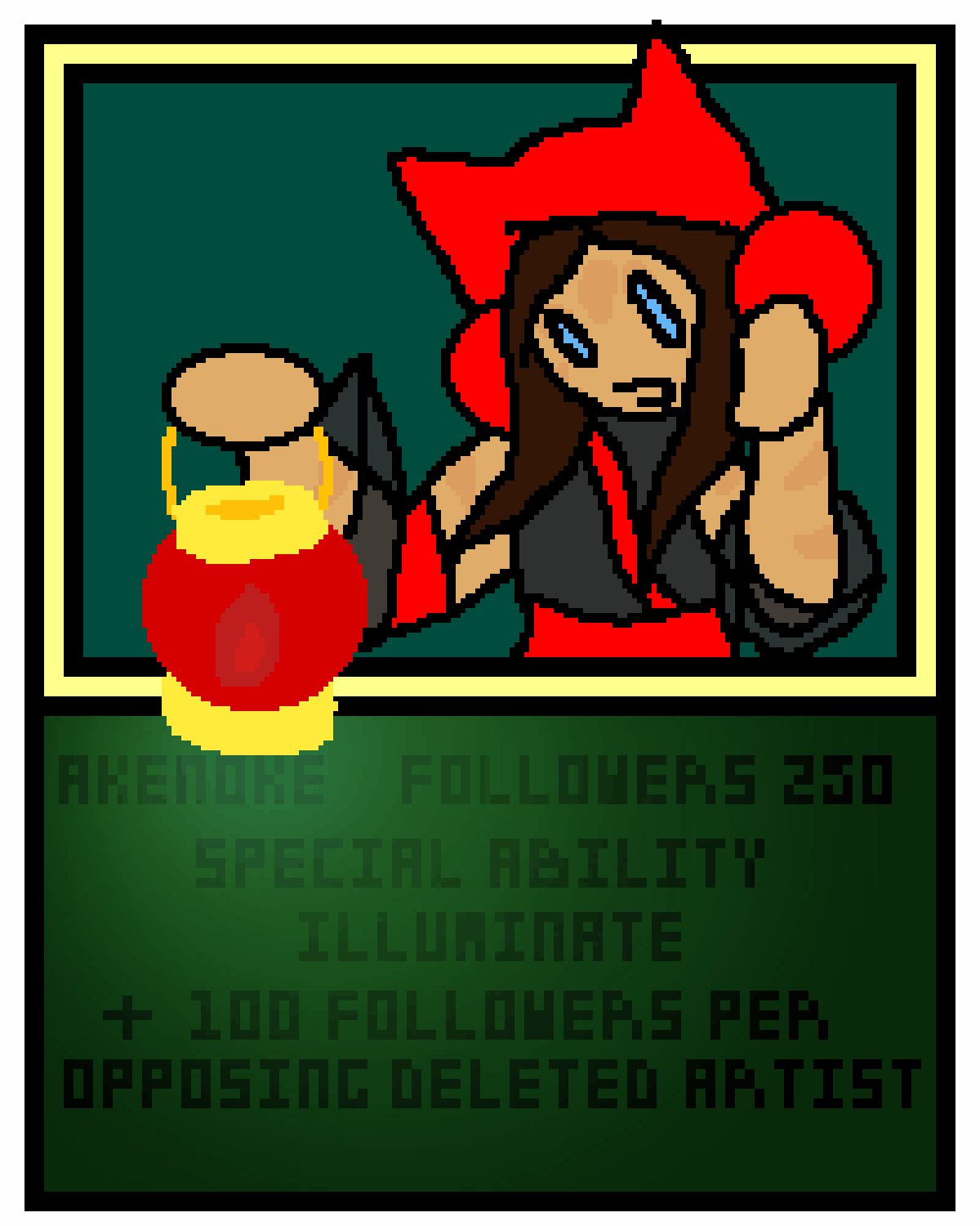 Pixilart - Akenoke Trading Card by MACKeral Pixilart - Akenoke Trading Card by MACKeral