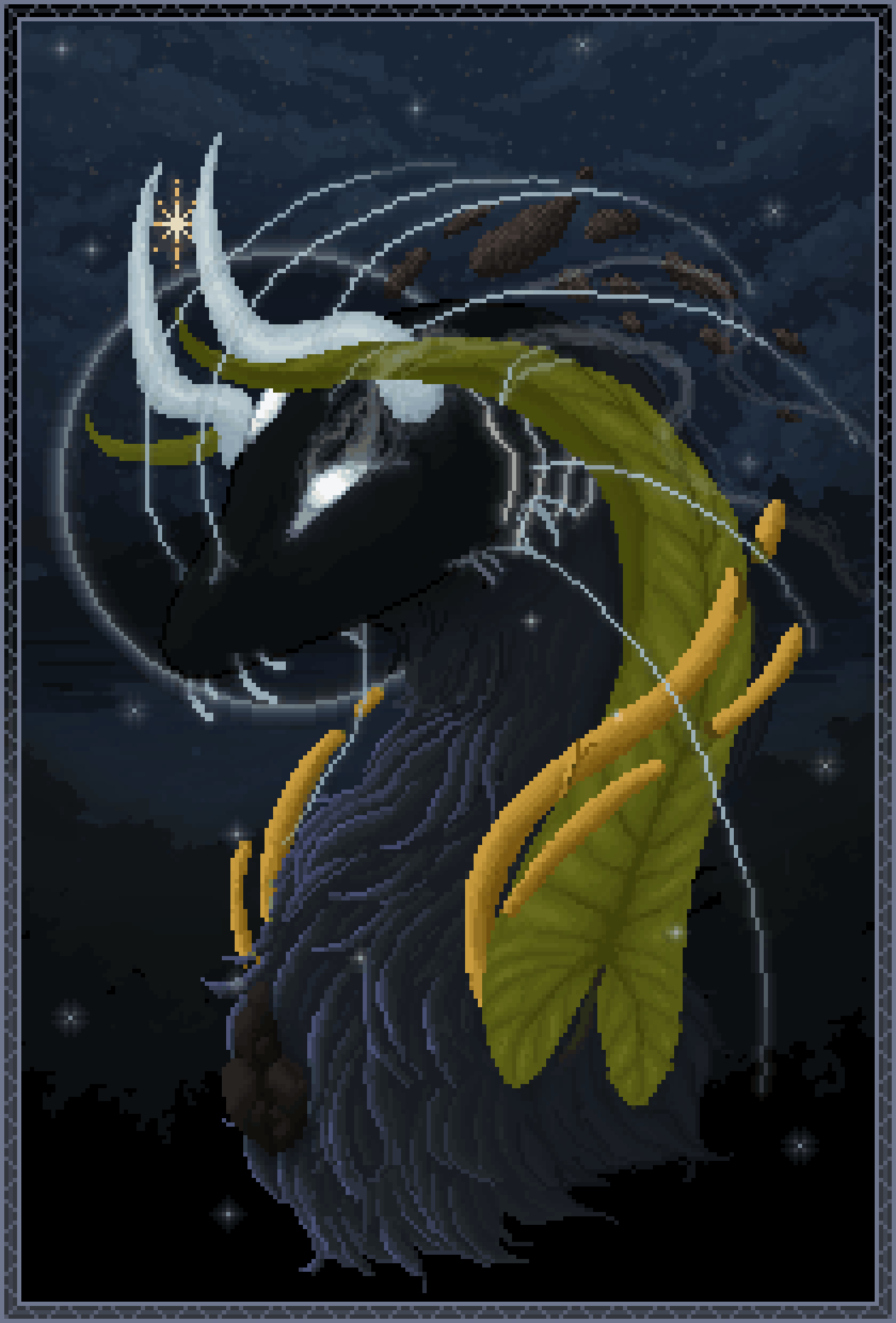 Pixilart - Moonless night by IllusiveWyvern