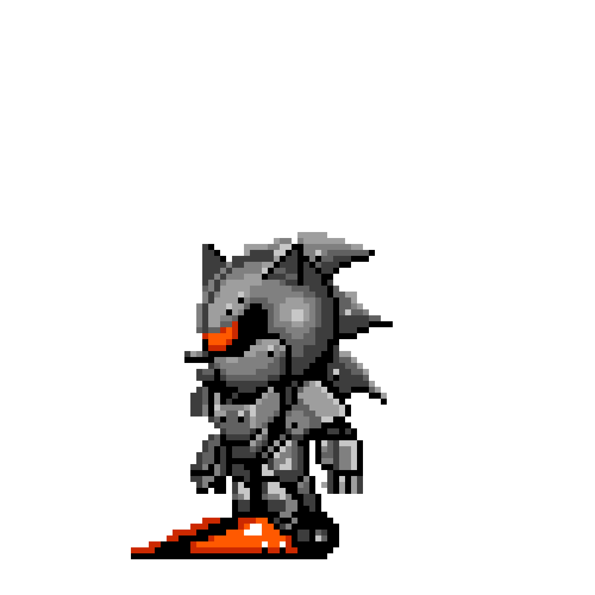 Pixilart - Mecha Sonic MK.1 by IAmCrunchy