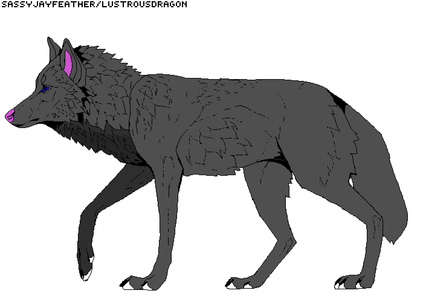 Pixilart - F2U wolf base v 2 by Memecraft