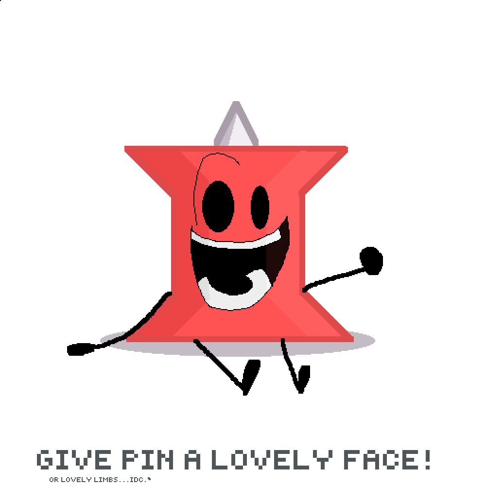 Pixilart - Give pin a face/limbs! by noahx24
