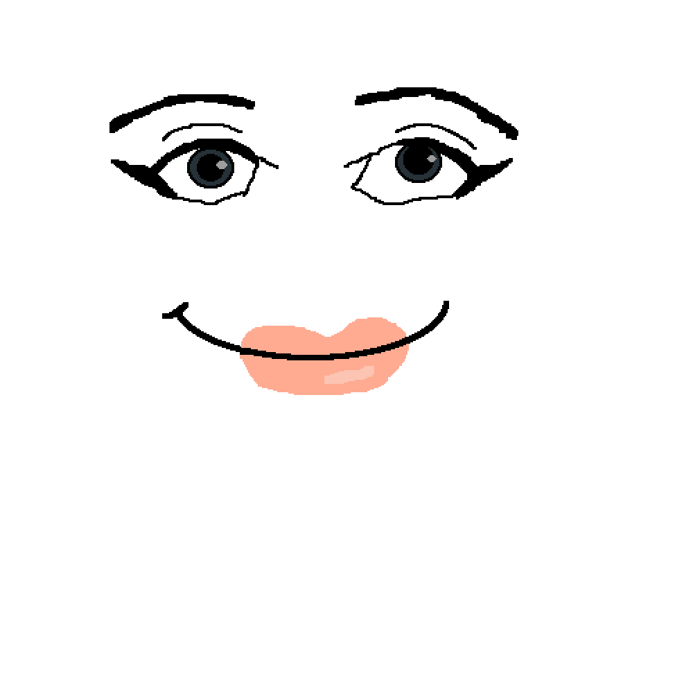 Pixilart - roblox woman face by ManlyChicken