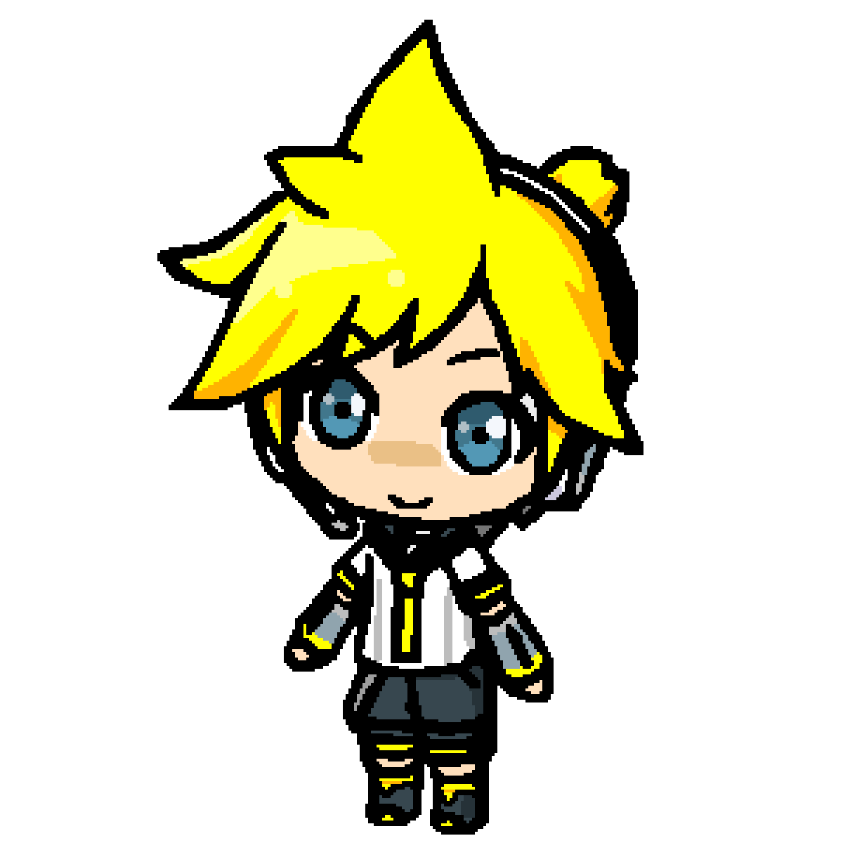Pixilart - Len Kagamine Base by MalloryTheGreat