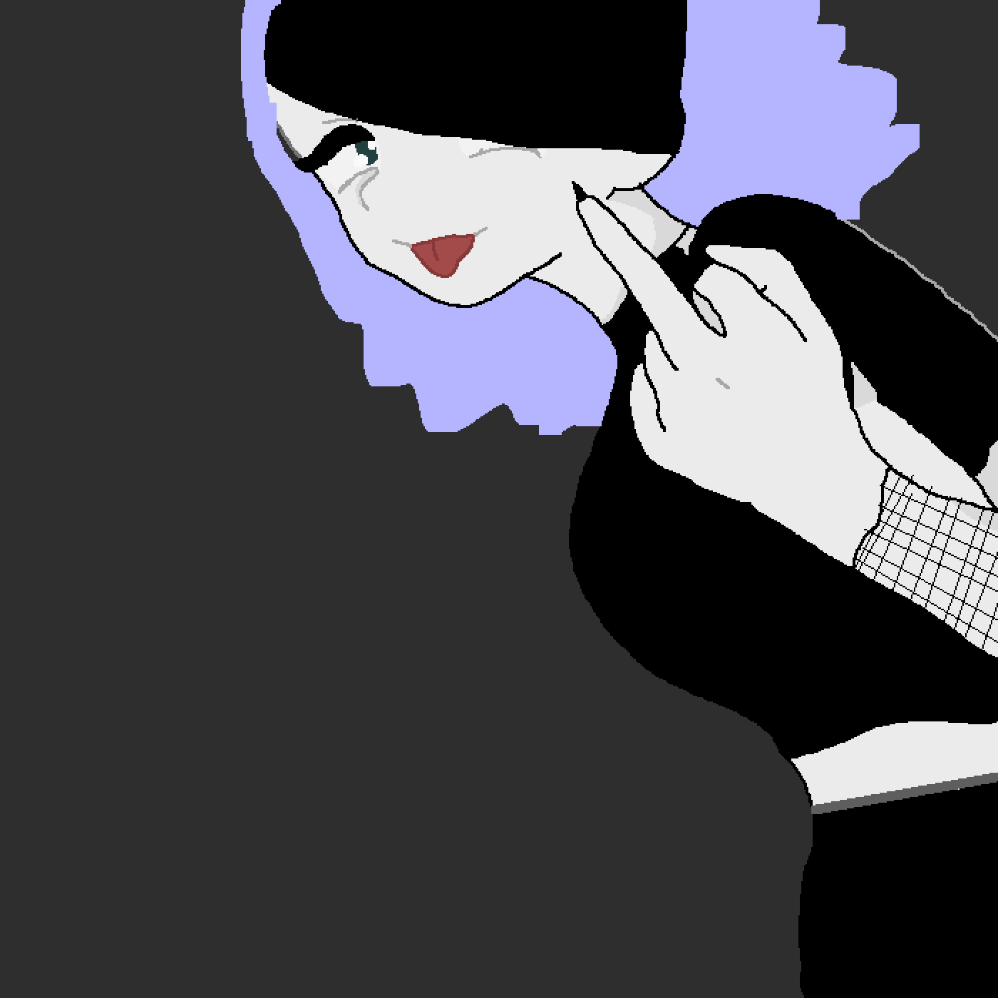 Pixilart - Middle Finger Base by hellonanny