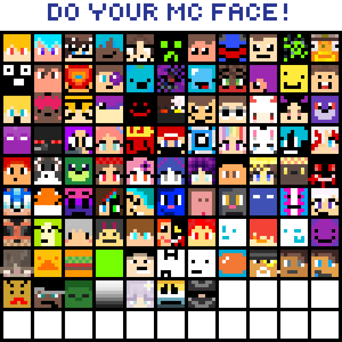 Pixilart - Make your MC face by GameMaucho