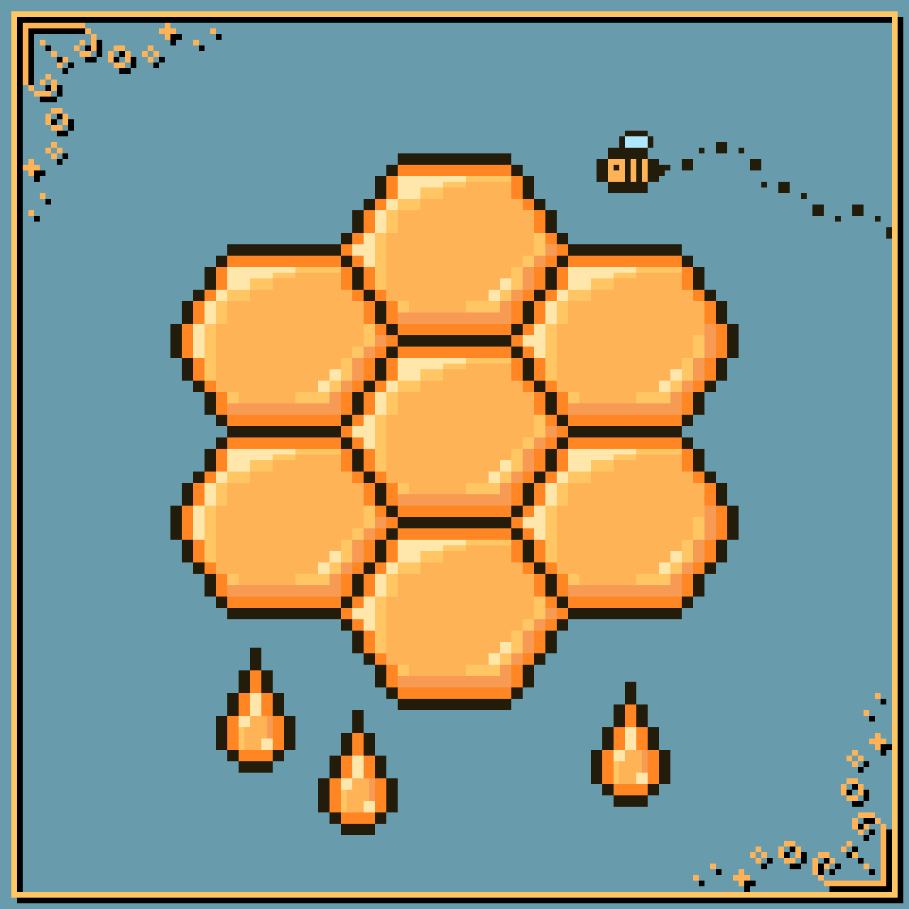 Pixilart - Honeycomb by heetuddles