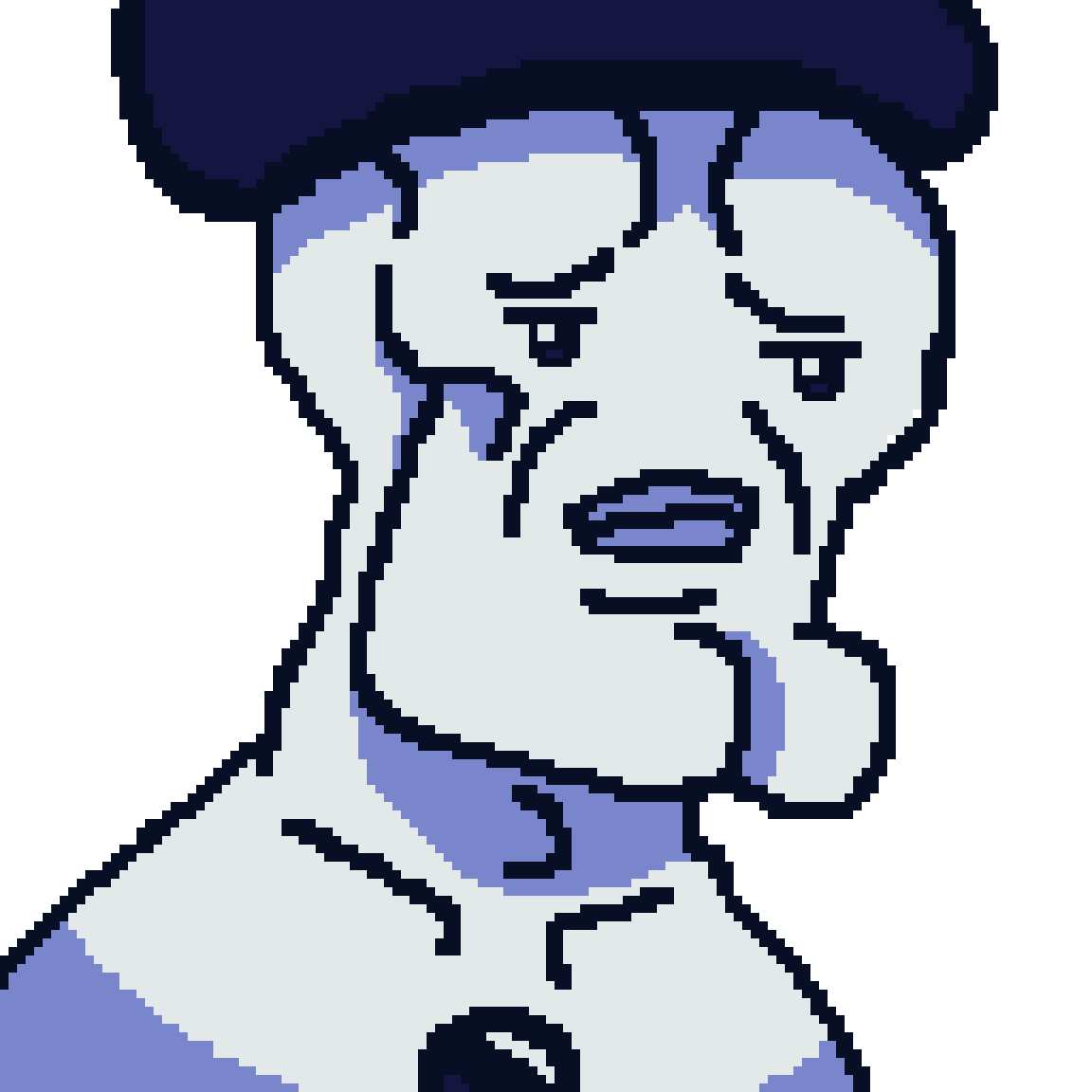 Pixilart - snowie mewing by Nick333