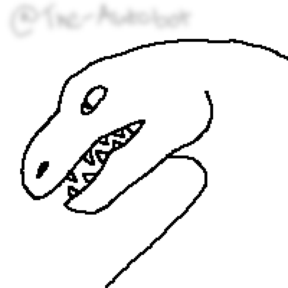 Pixilart - Velociraptor base by Omegatron-Prime