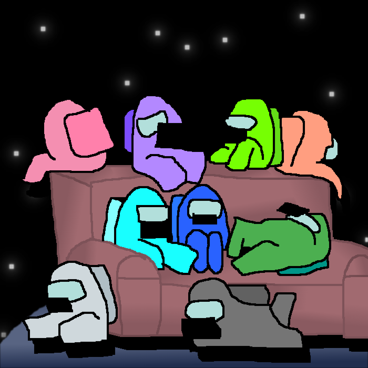 Pixilart - Among Us Base by Limmeyliam