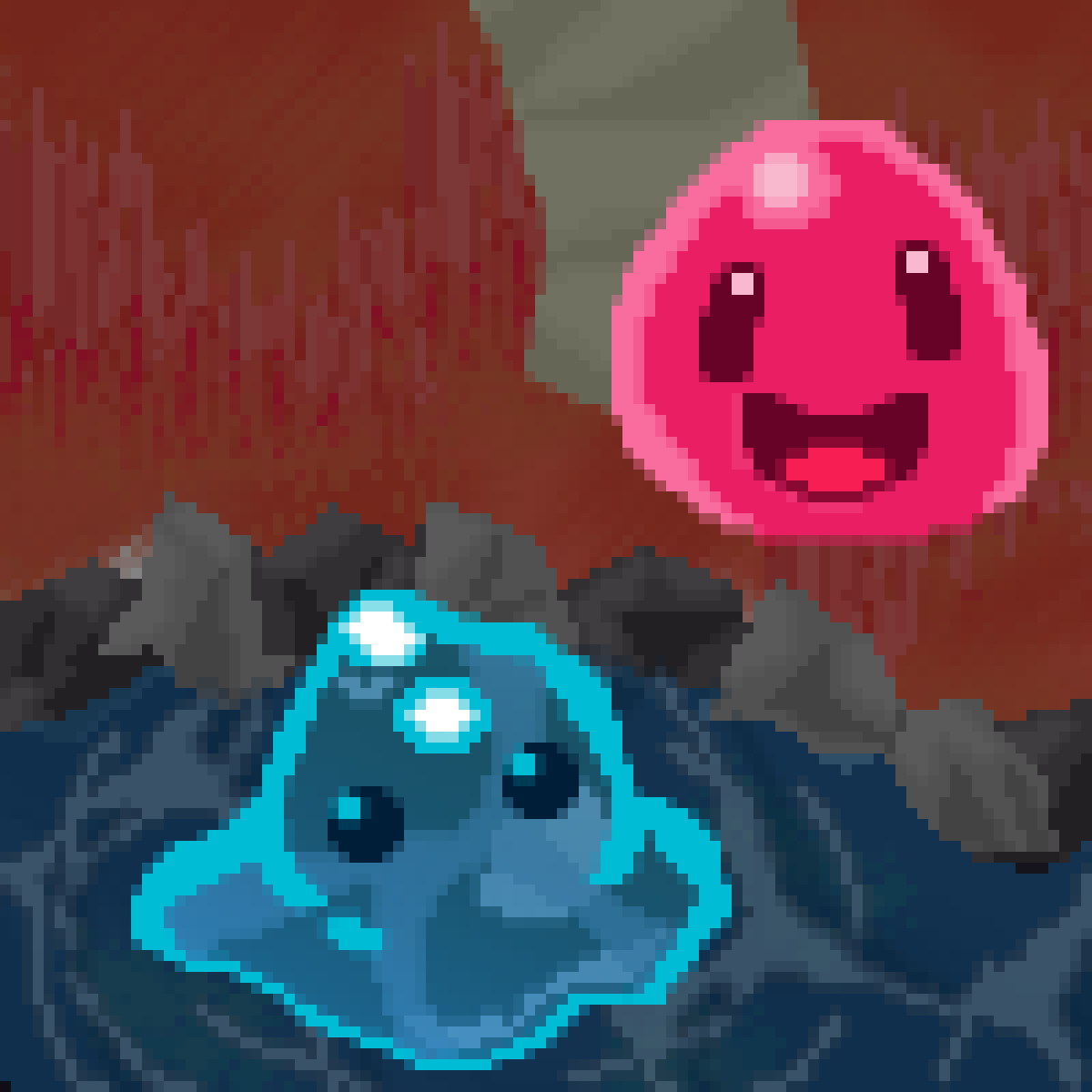 Pixilart - Pink and Puddle Slime by Umbrella-Ghost