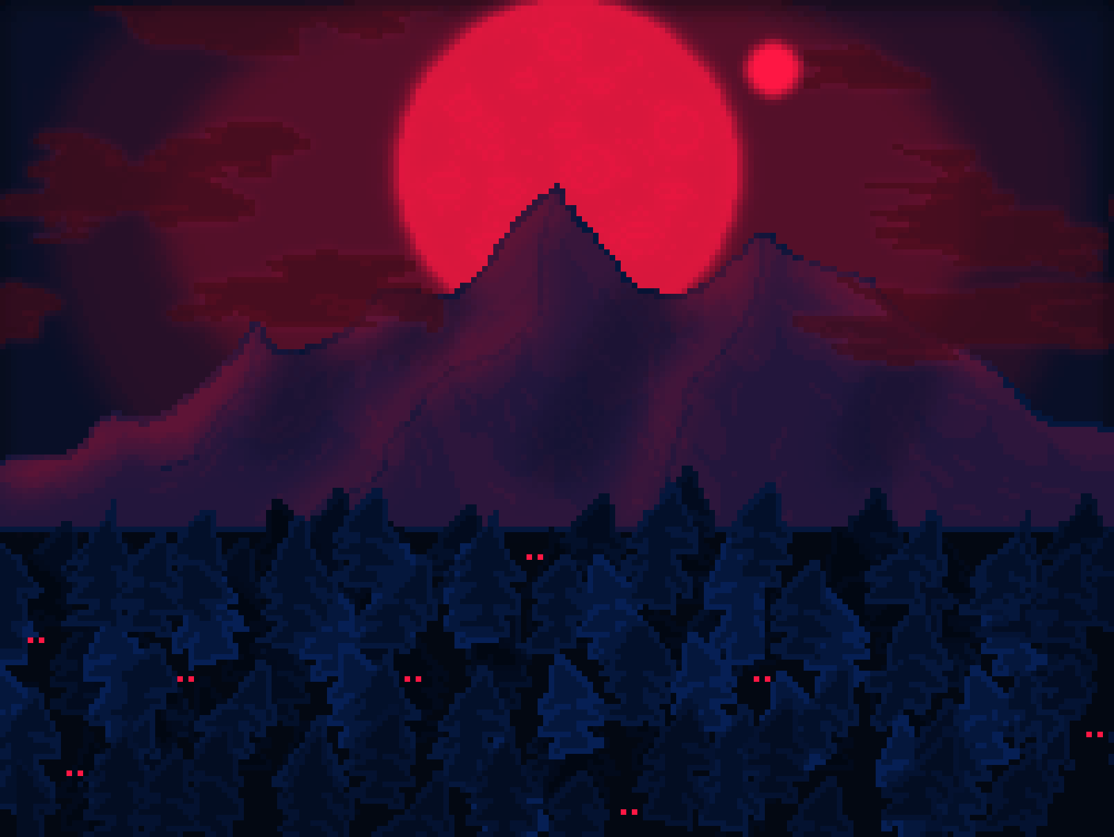 Pixilart - The Red Night by Grimithy