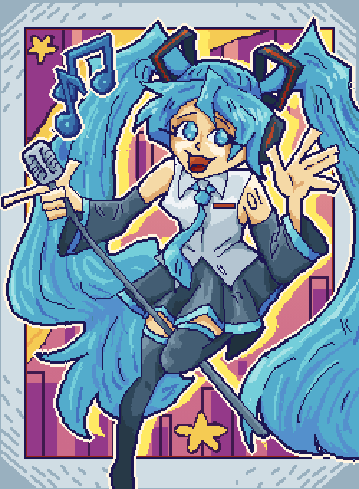 Pixilart - Hatsune miku! by MetliChemist