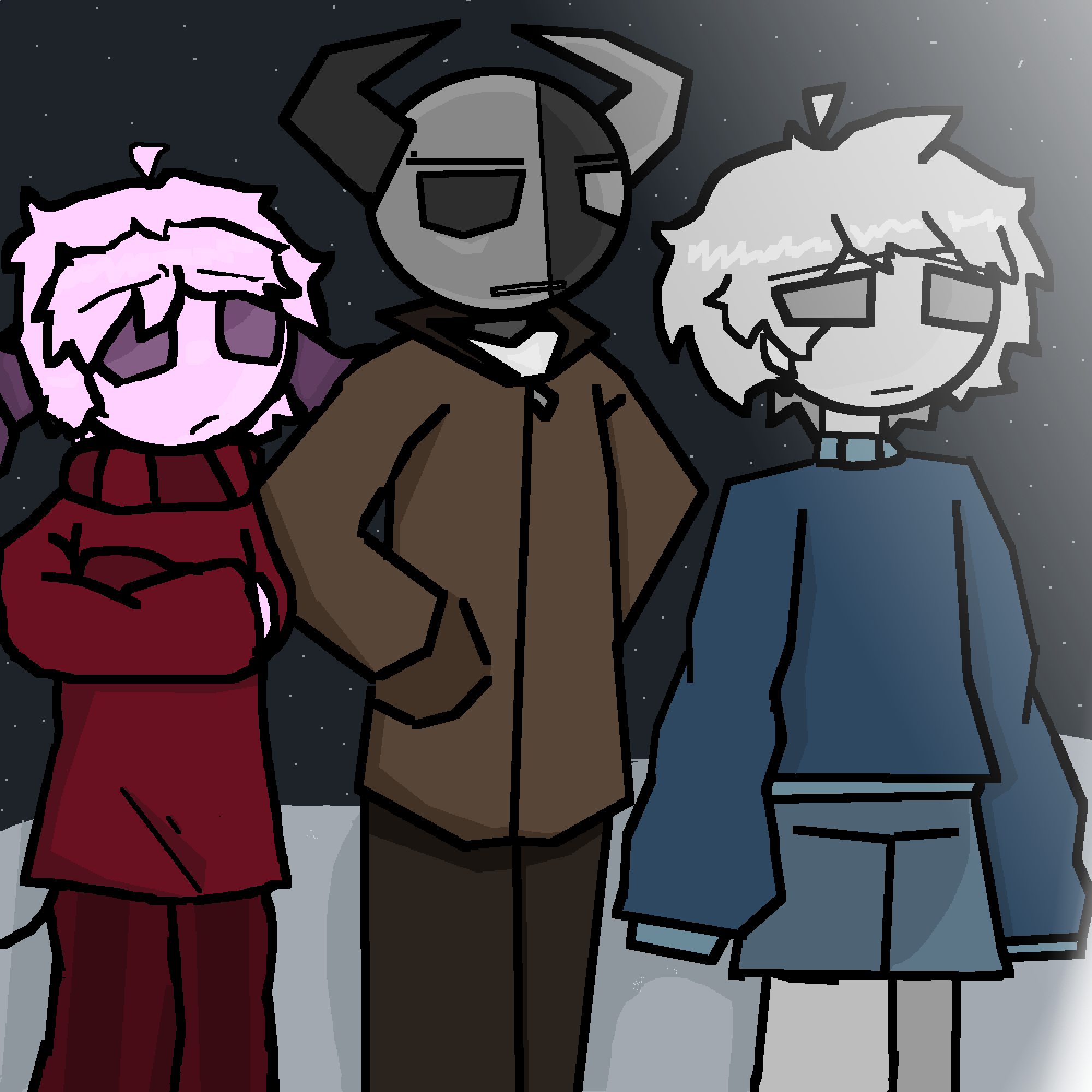 Pixilart - Ruby Akuma And Ruth in the snow ^^ by bruvver