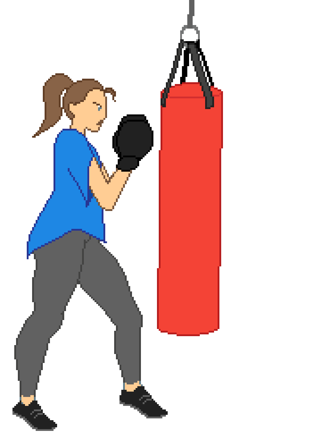 Pixilart - punching bag by alinpyrus