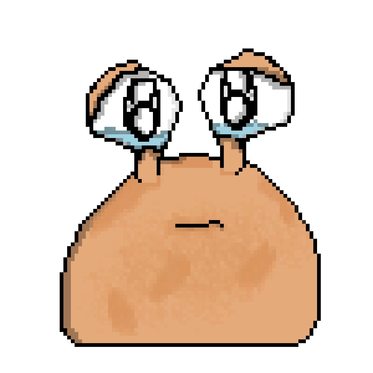 Pixilart - Sad pou by Joseto-Pontifix