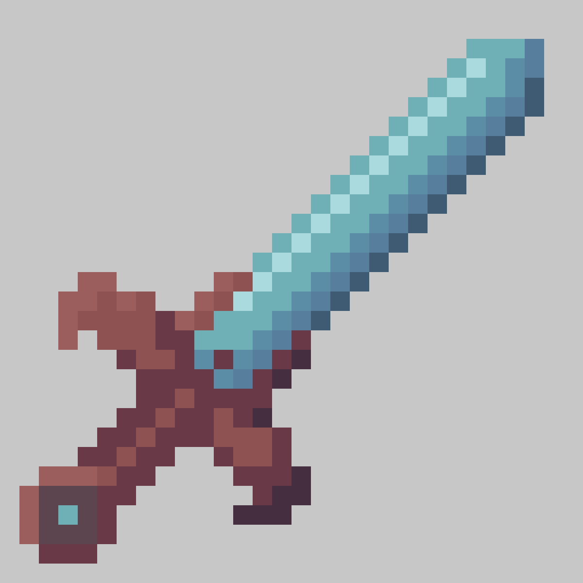 Pixilart - Medival Blue Iron Sword by TecoCraft